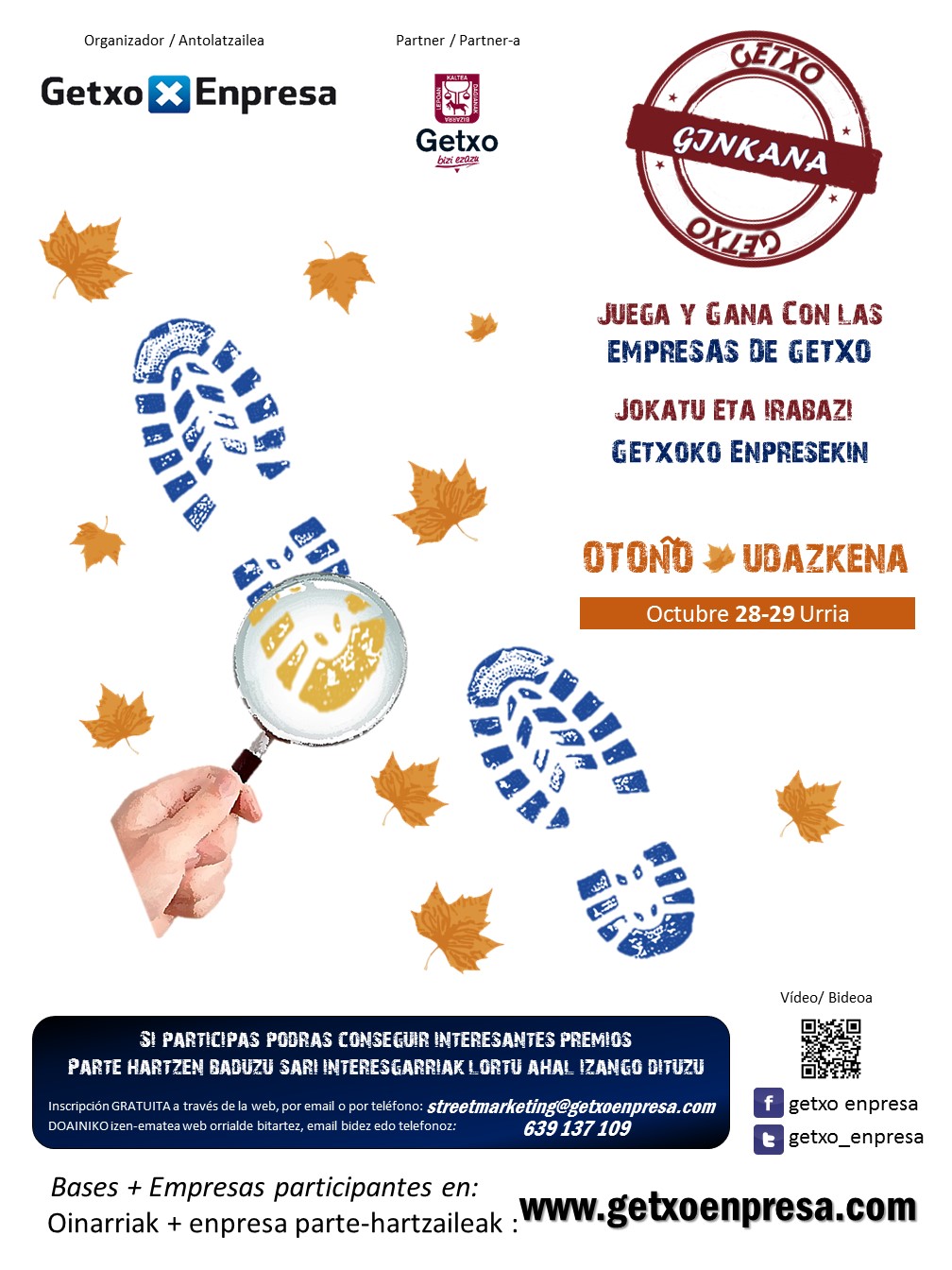 cartel_1º ginkana - Getxo Enpresa